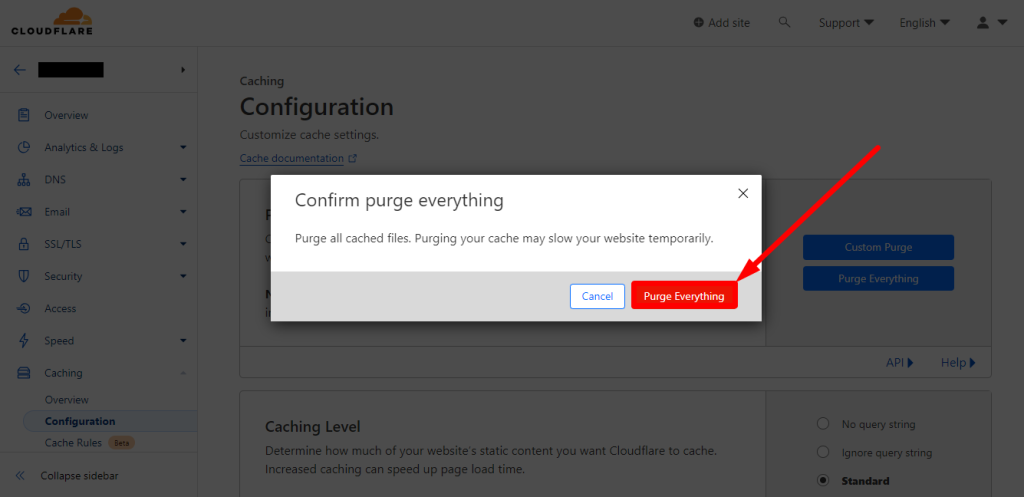 How to - Clear Cache in Cloudflare - New Directions In Computing